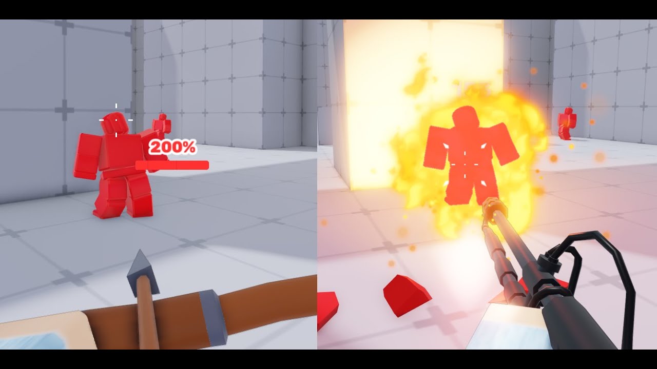Roblox Rivals: Bow Vs. Flamethrower - YouTube