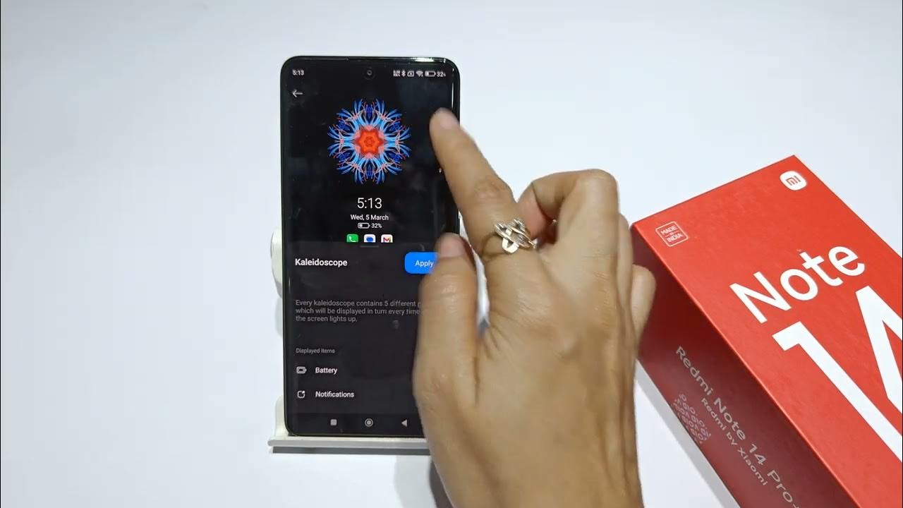 How to set always on display in redmi note 14 pro plus | redmi note 14 me aod me photo kaise ...