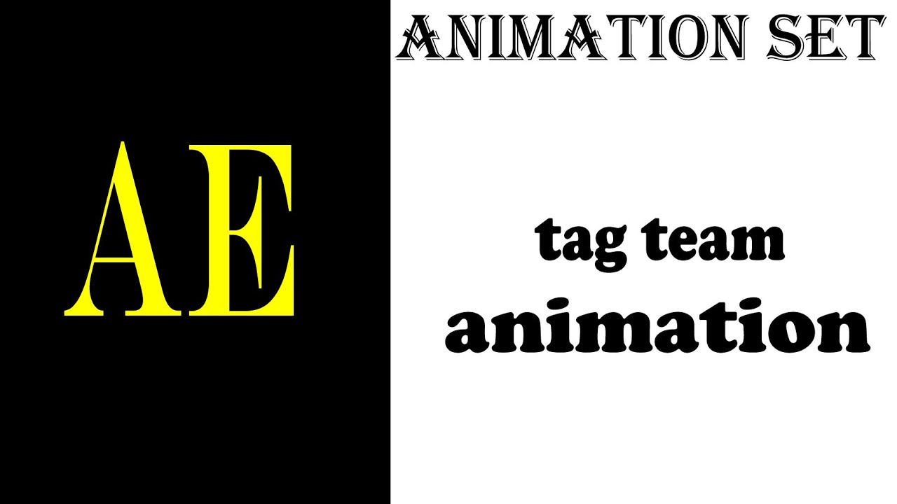 After Effects Tag Team Animation - YouTube
