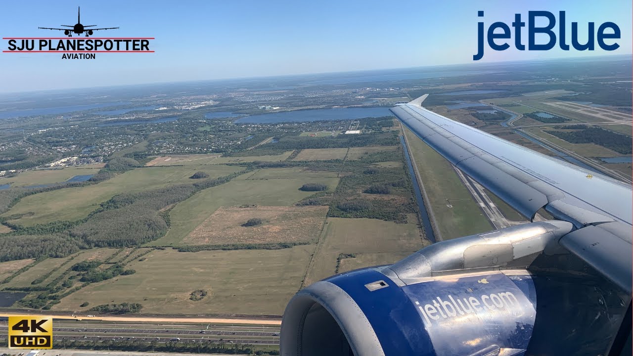jetBlue A320 Even More Space Flight | Orlando to San Juan - YouTube