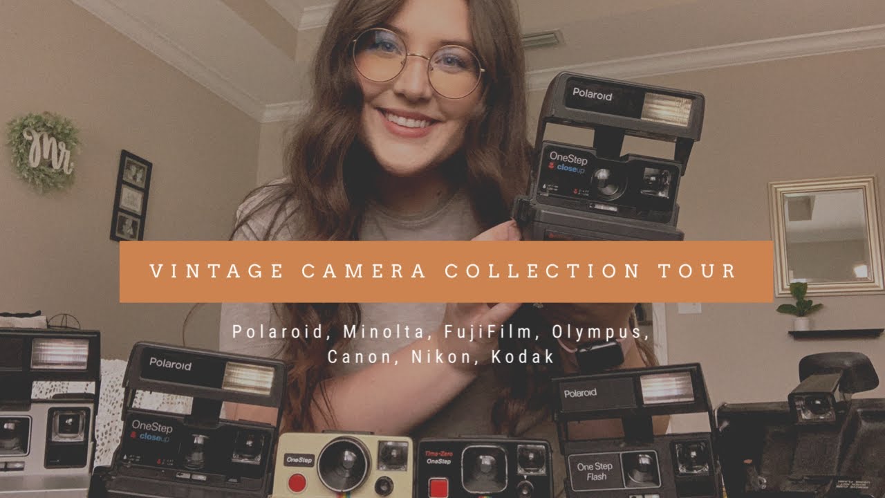 Camera Collection Tour!!! Polaroid, Canon, Minolta, & More!!! - YouTube