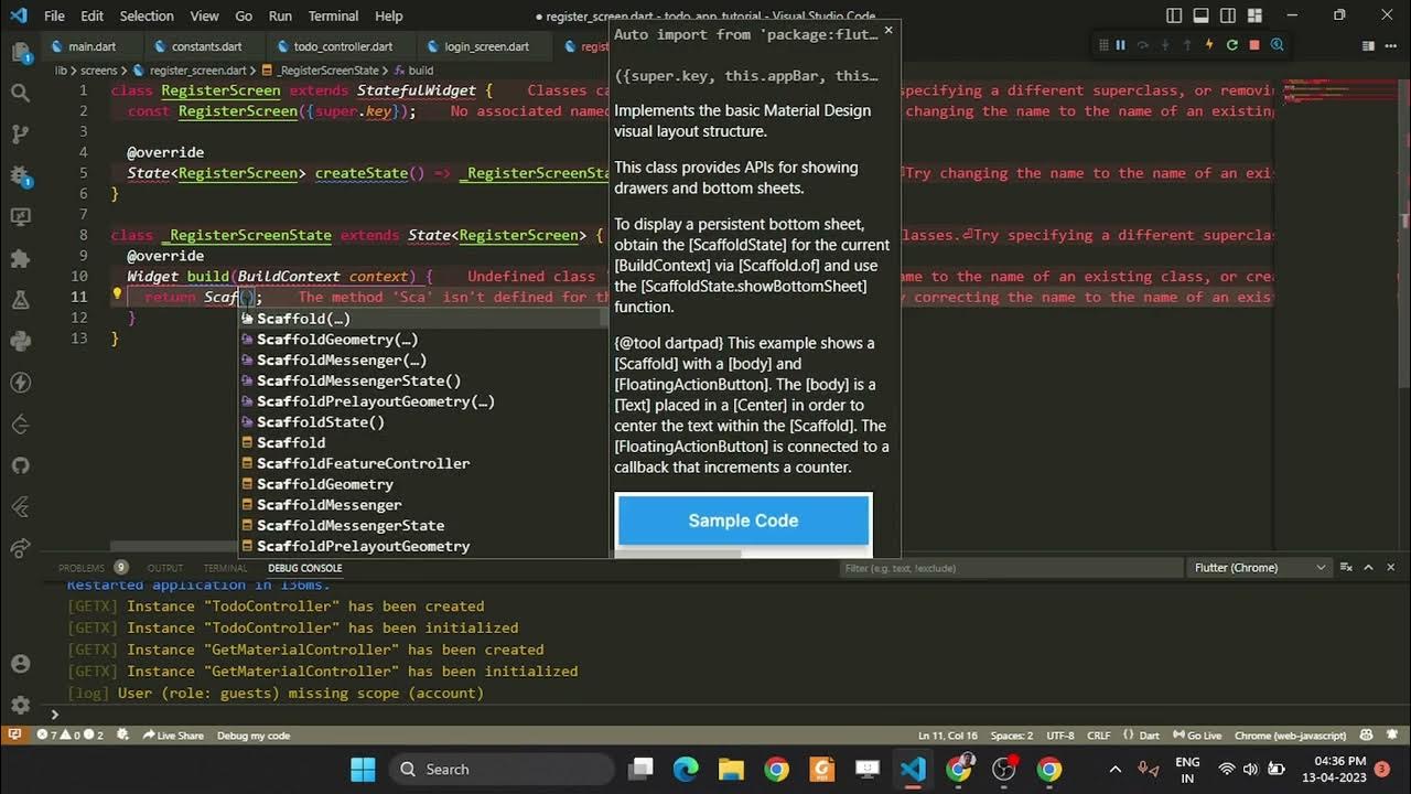 Appwrite Flutter Todo App Part 2 Authentication Login And Signup Youtube