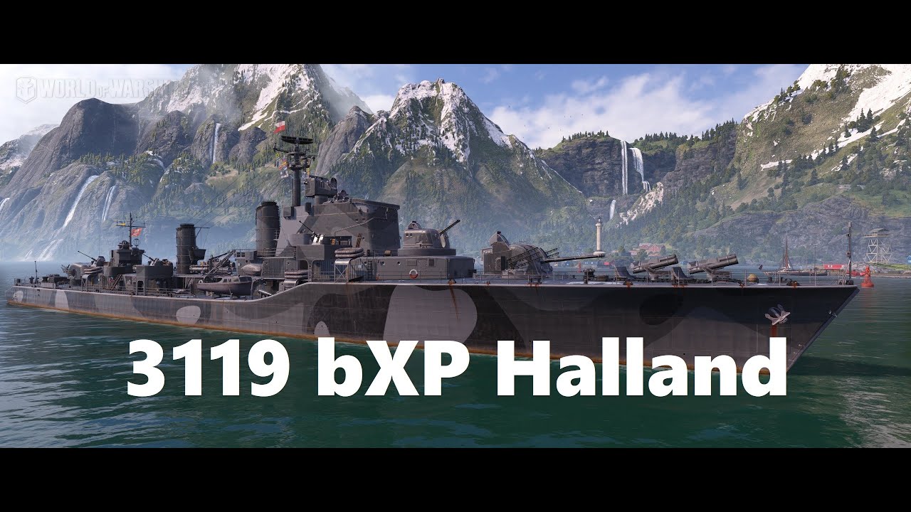 World of Warships | 3119 bXP Halland - YouTube
