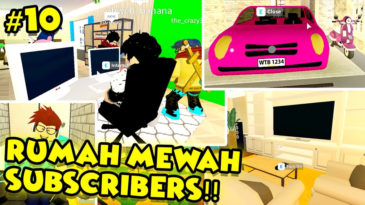 ZEDDAX MAIN KE RUMAH MEWAH PARA SUBSCRIBERS..!! - Roblox Bloxburg ...
