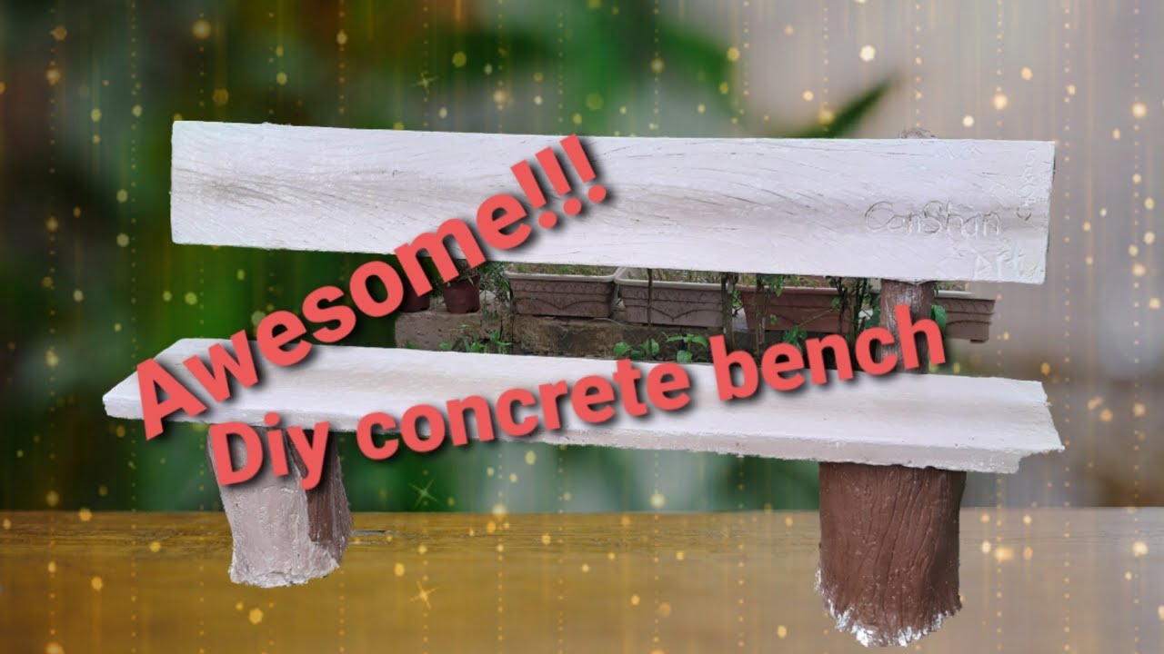 Diy concrete / cement bench. Awesome, Easy!!..😍🥰 / Diy bangku simen ...