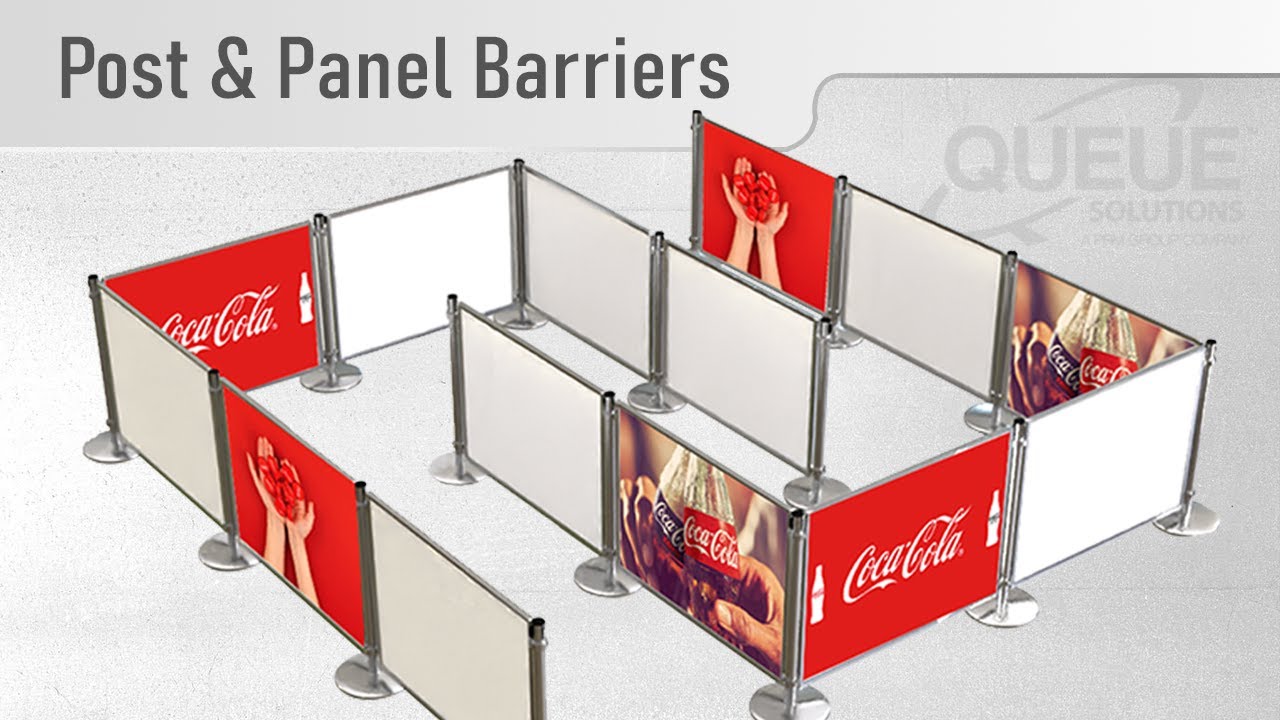Post & Panel Barriers at Queue solutions - YouTube