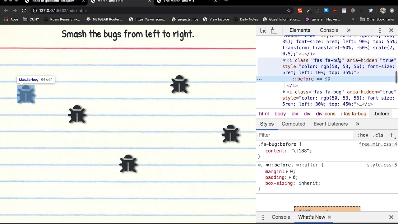 All Scenes and unhide helper function – Moron Test Project in JS - YouTube