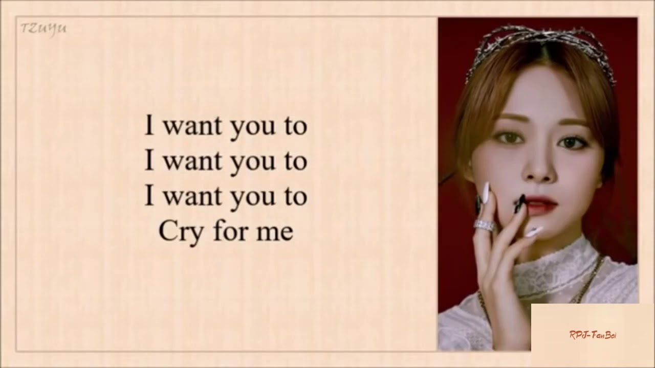 TWICE - Cry For Me (Easy Lyrics) - YouTube