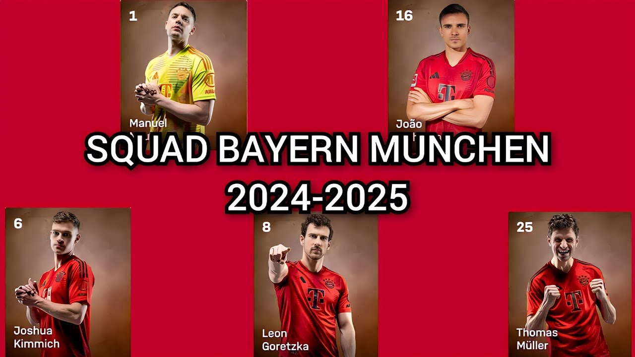 SQUAD BAYERN MUNCHEN 2024-2025 - YouTube