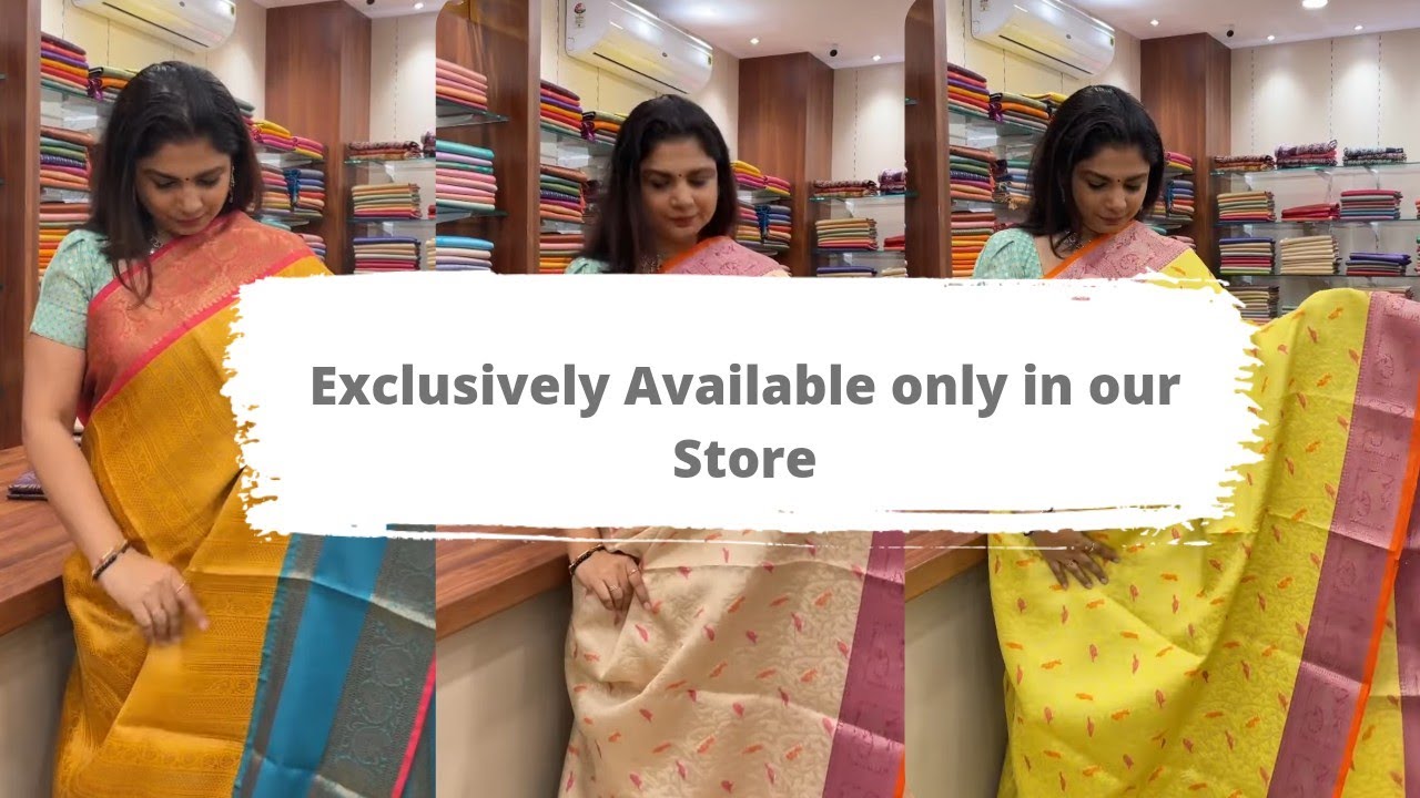 Store Only Saree Collections | Exclusively Available Only in Our Store🔖 ...