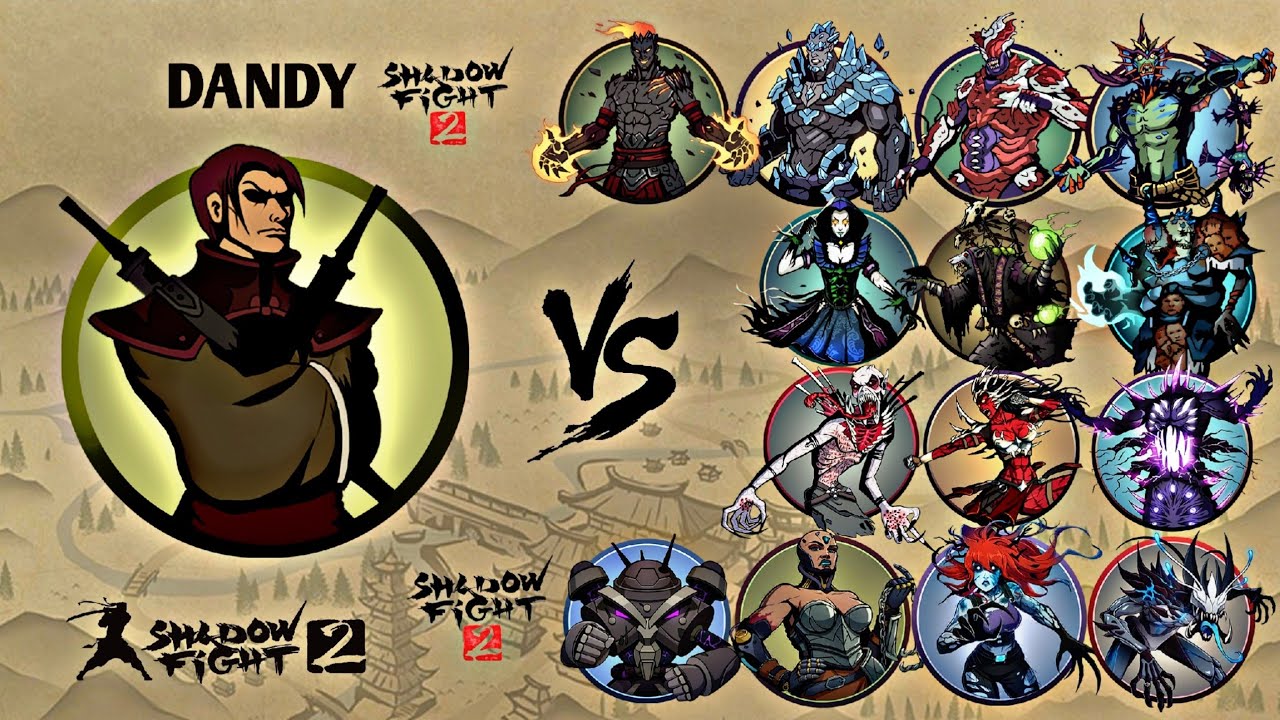 Shadow Fight 2 | Dandy vs All Underworld Bosses - YouTube