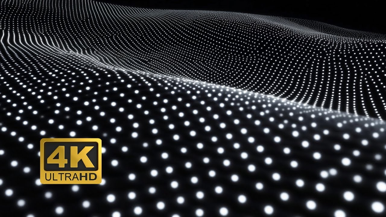 4K animated dots wave background prefect for desktop background, live ...