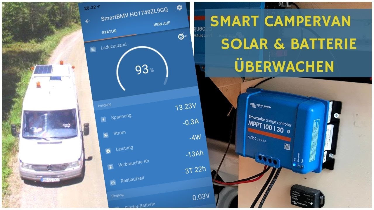 Victron Energy SmartSolar & Batteriemonitor mit Raspberry Pi vom Handy ...