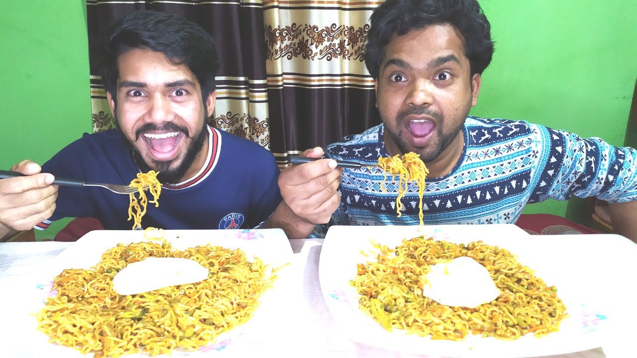 SPICY MAGGI MASALA NOODLES 🥵EATING MAGGI NOODLES🥵🔥FOOD VIDEOS Ruhul's ...