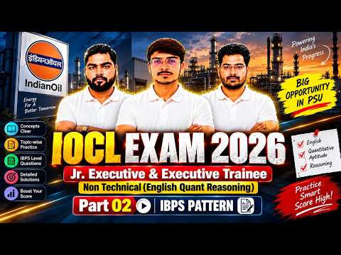 IOCL Exam 2026 | IOCL Non Technical | IBPS Pattern | Part 02