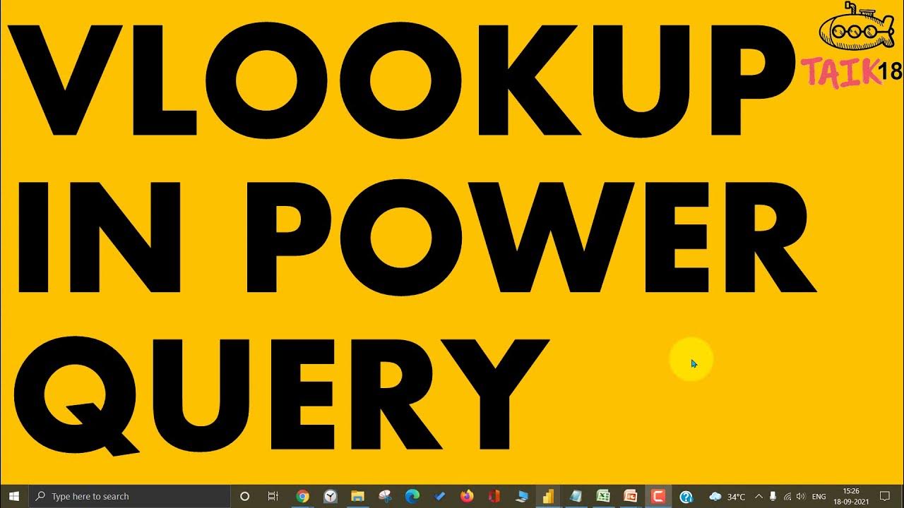 Vlookup in Power Query in Power BI TAIK18 - YouTube