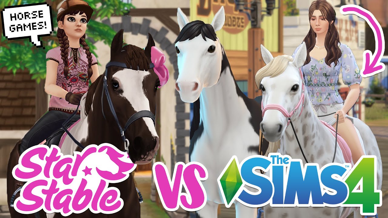 THE SIMS 4 HORSES vs STAR STABLE HORSES 🐴 - YouTube