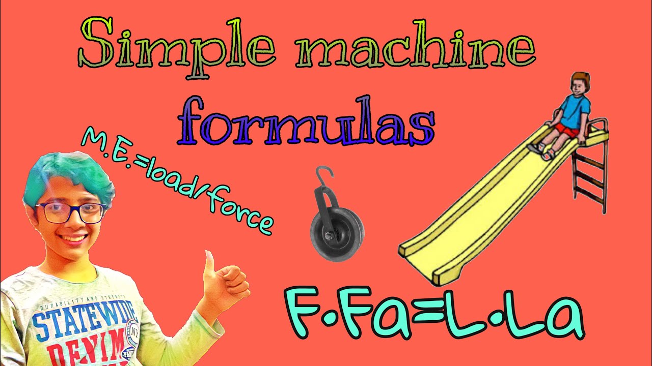 Simple machine formulas with examples. - YouTube