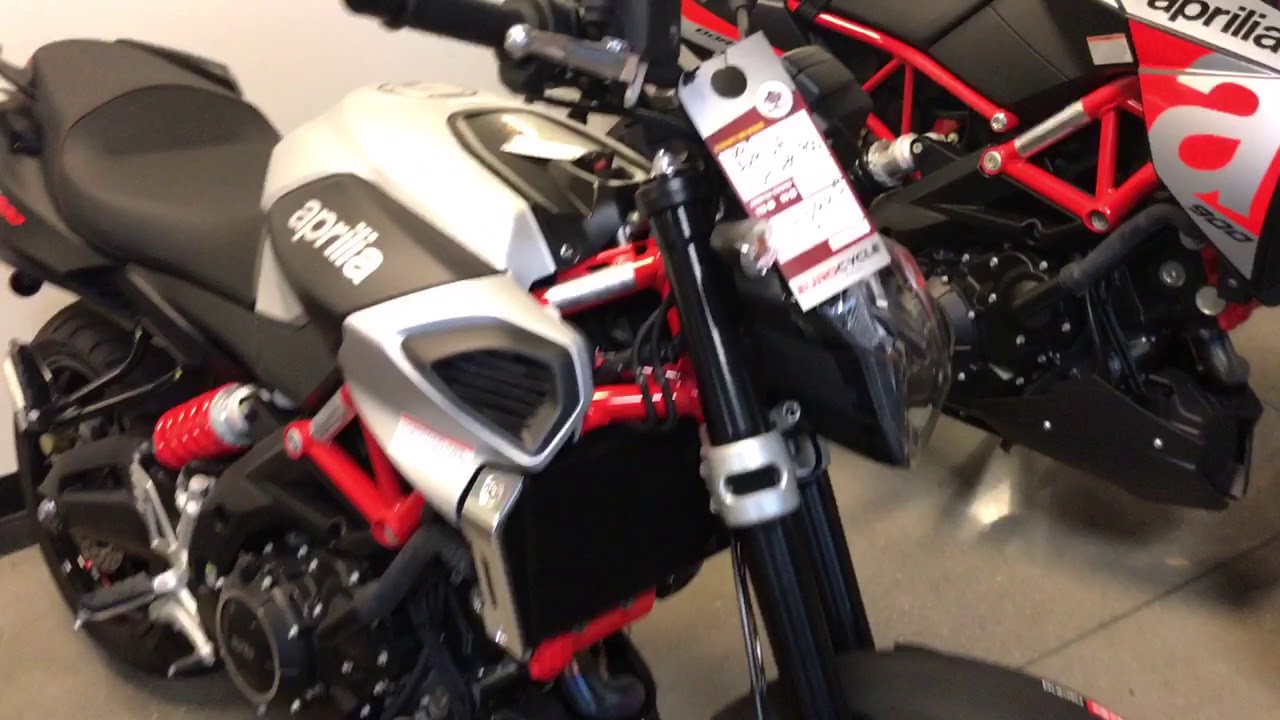 2018 Aprilia Shiver 900 Silver - YouTube