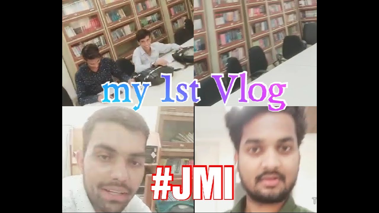 my 1st VLOG || university polytechnic library || jamia millia islamia ...