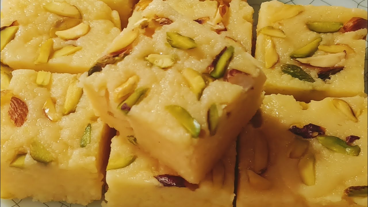 Milk powder barfi / Easy barfi / Milk powder barfi Recipe by Cook with ...