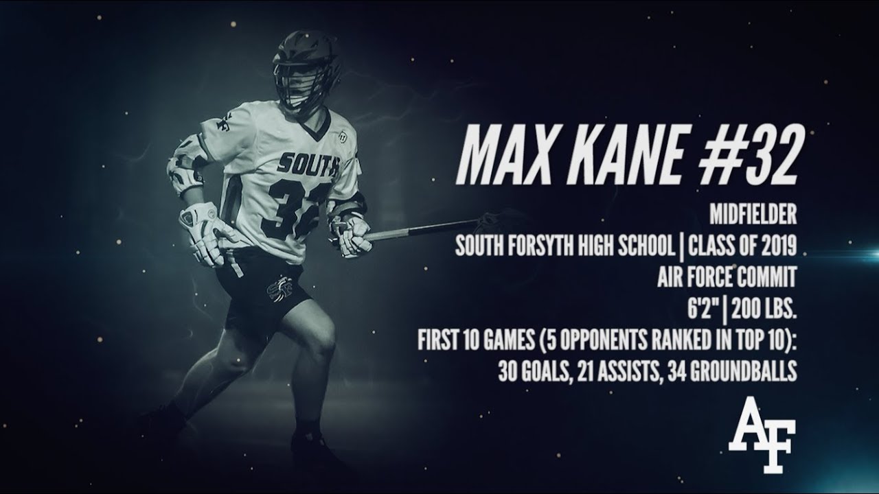 Max Kane, Air Force Commit | 2018 Mid-Season Lacrosse Highlights ...