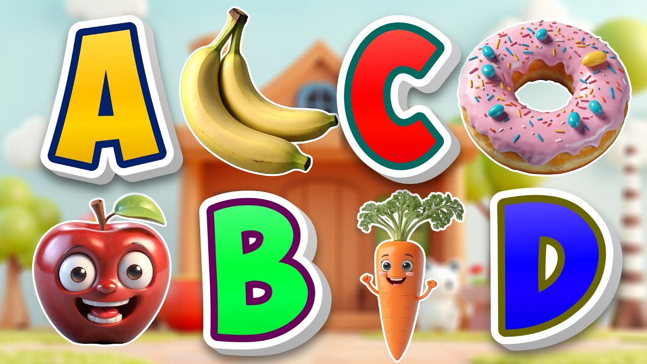 Phonics Song A for Apple | Fun Alphabet Song for Kids | Learn ABCs with Colorful 3D Animation ...