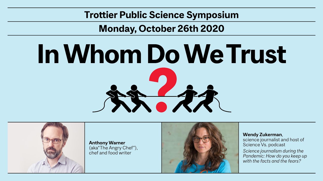 "In Whom Do We Trust?" featuring Anthony Warner and Wendy Zukerman ...