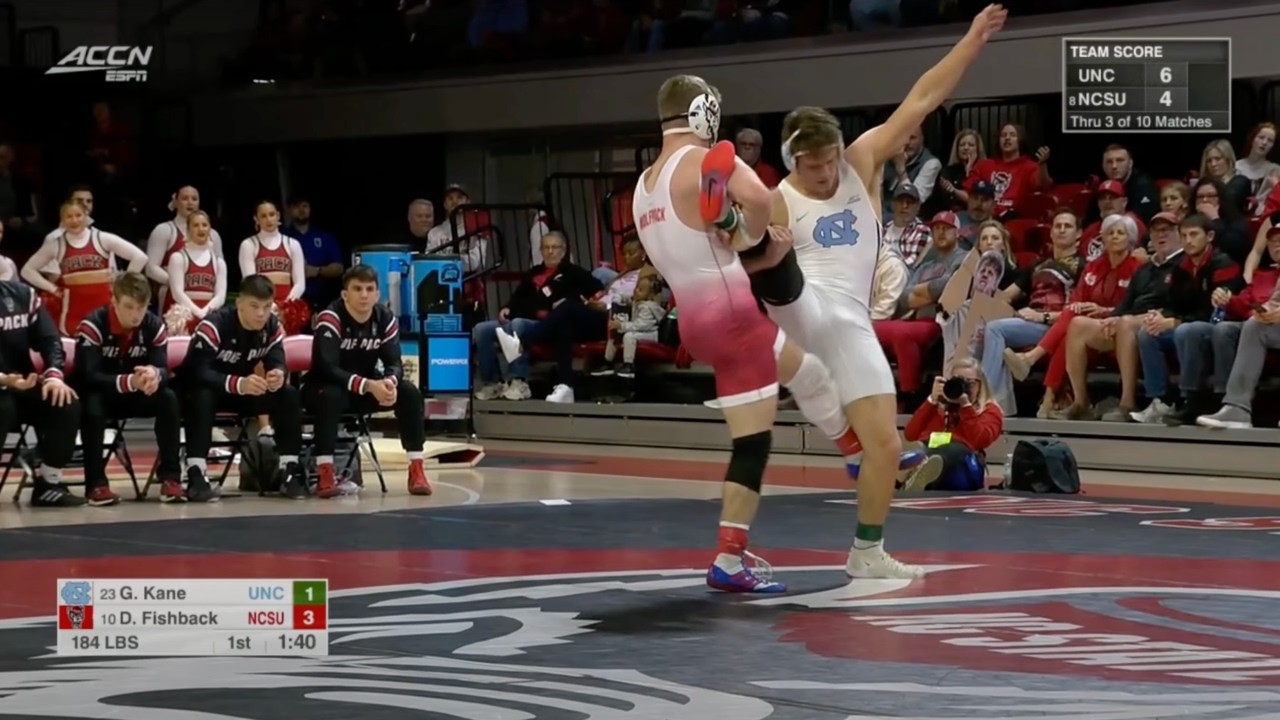 184lbs Dylan Fishback (NC State) vs Gavin Kane (North Carolina) - YouTube