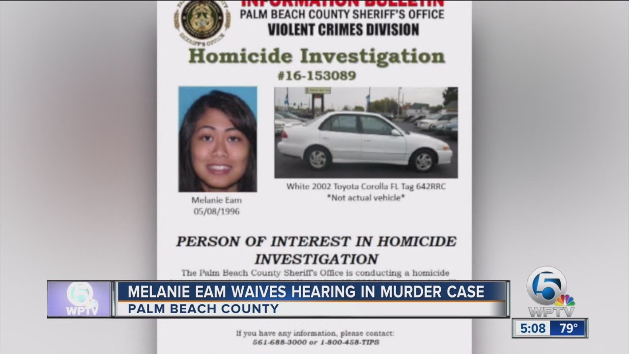 Melanie Eam waives hearing in murder case - YouTube