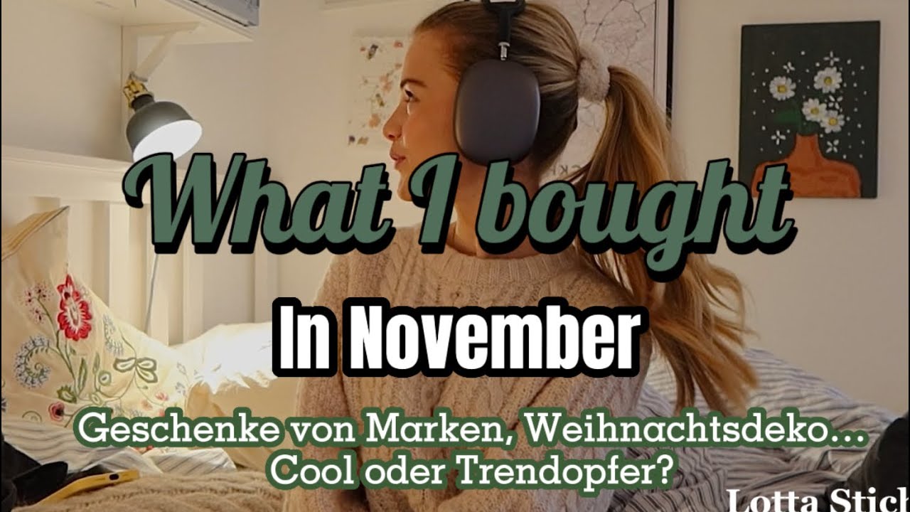 November Haul🍂🌦💨 | Lotta Stichler - YouTube