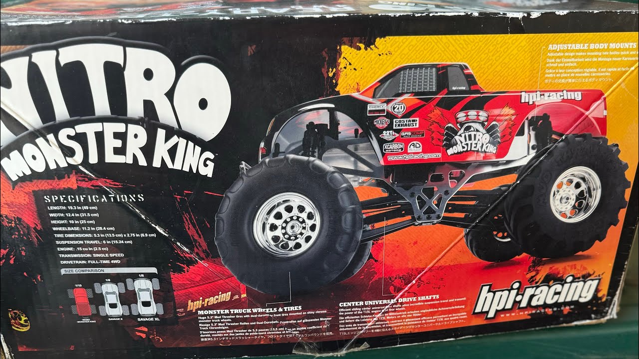 HPI NITRO MONSTER KING Rare 2009 Nitro MT - YouTube