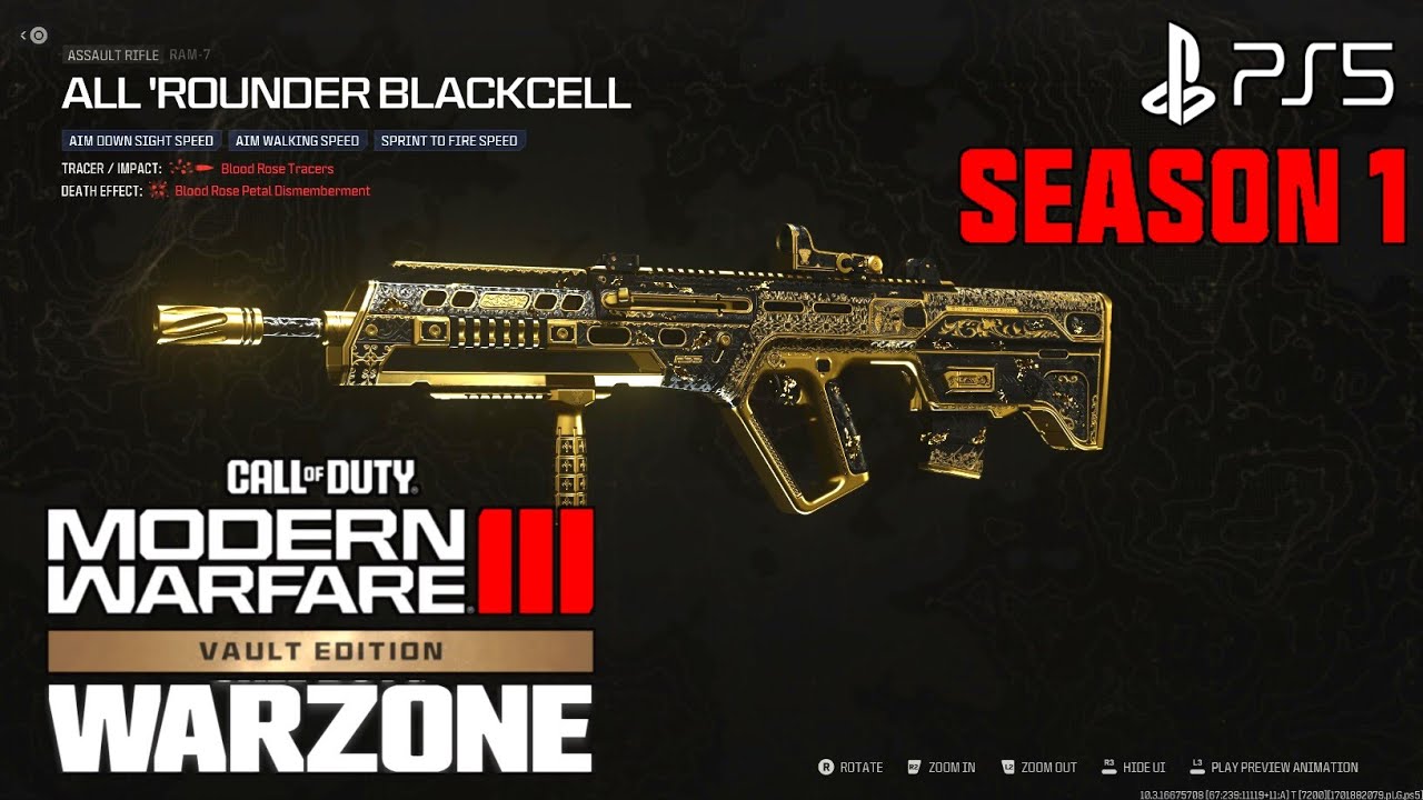 Ram-7 All Rounder Blackcell Skin MW3 Ram 7 Skin | MW3 Ram 7 Blackcell ...