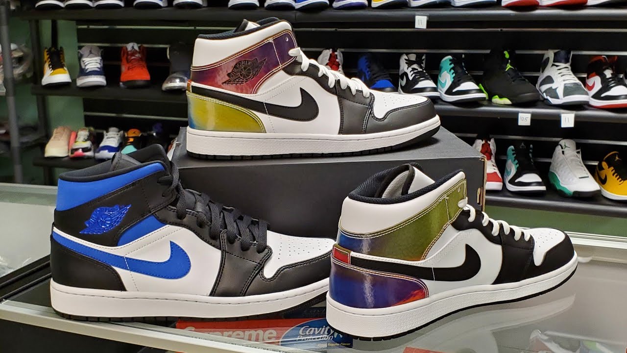 jordan 1 mid se heat reactive (color changing) review. plus other j1 ...