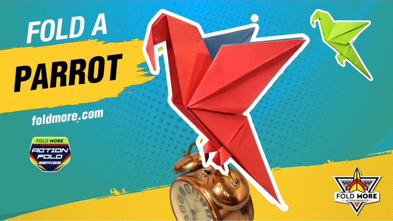 How to Make an Origami Parrot - Easy Paper Parrot Folding Instructions ...