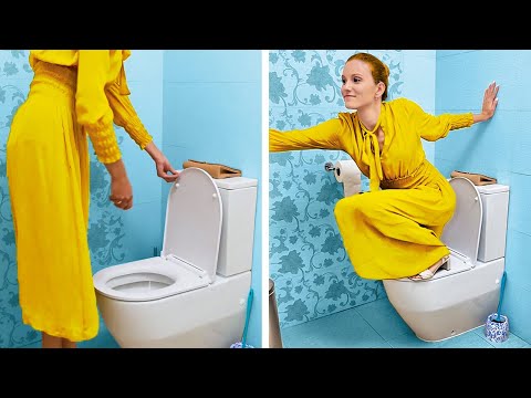 🚽🚿 Restroom and Bathroom Hacks for Girls and Guys