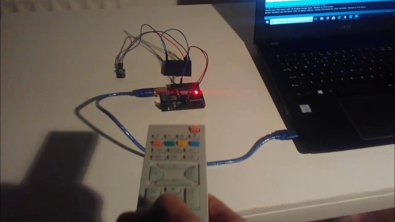 Part 1 - Arduino Infrared Sensor KY-022 Receiver Module Switching LED on/off - YouTube