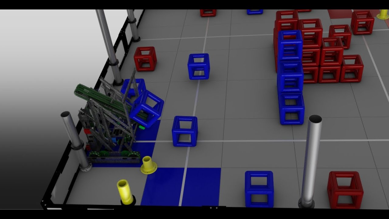 vex robotics skyrise simulation and design ut altamira - YouTube