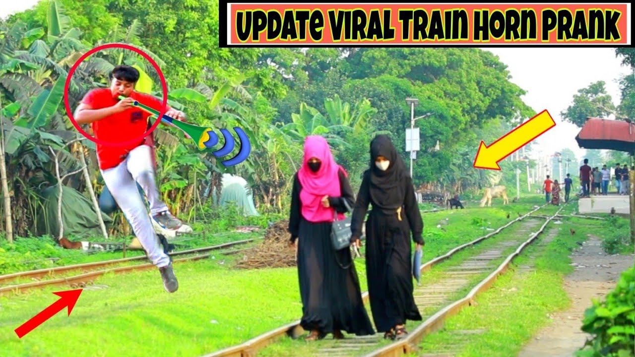 Update Viral Train Horn Prank 2022 || Best of Train Horn Prank Reaction ...