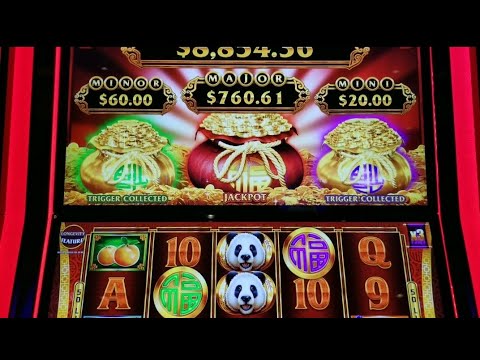 FU Dai Lian Lian Panda slot machine Epic Bag Game In Bonus Re-Triggers ...