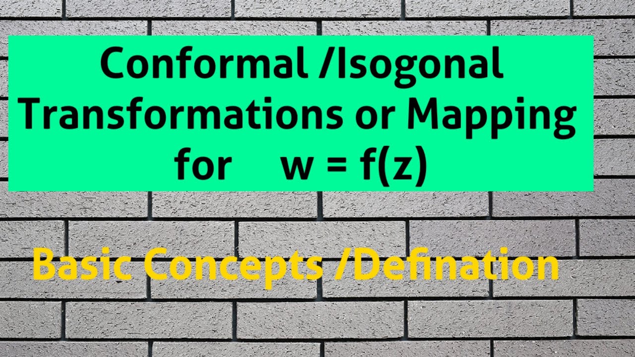Conformal / Isogonal Transformations of w= f(z) - YouTube