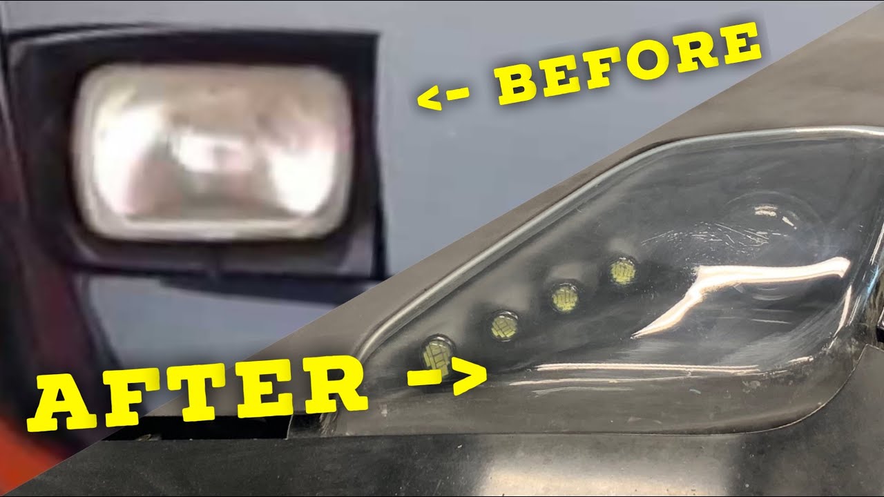 Building Custom Headlights Pt.2 (V8 MR2) - YouTube