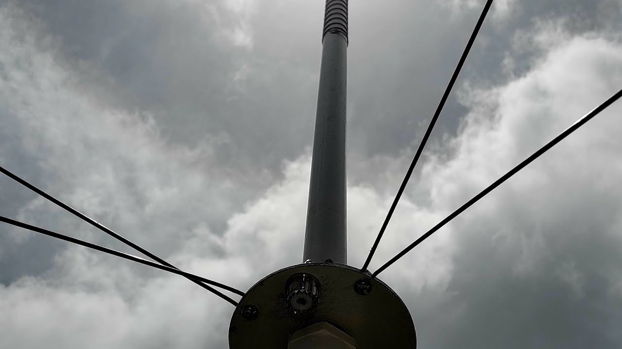 2m collinear antenna for amateur radio - YouTube