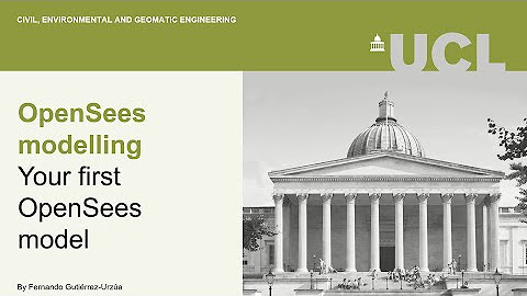 Your first OpenSees model (tcl) - YouTube