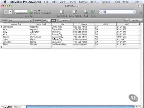 FileMaker Tutorial - 050 - Quick Find - YouTube