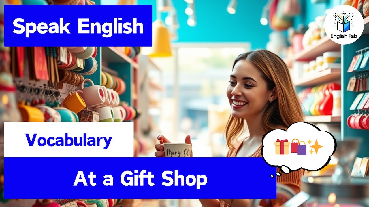 🎁【At a Gift Shop】Useful English for Fun and Thoughtful Shopping ...