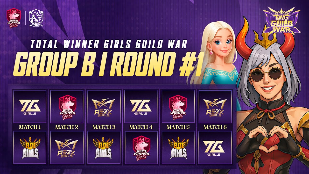 TWG Guild War S1 – Round 2 (Group B) | Total Winner Girls | TW Majnu ...