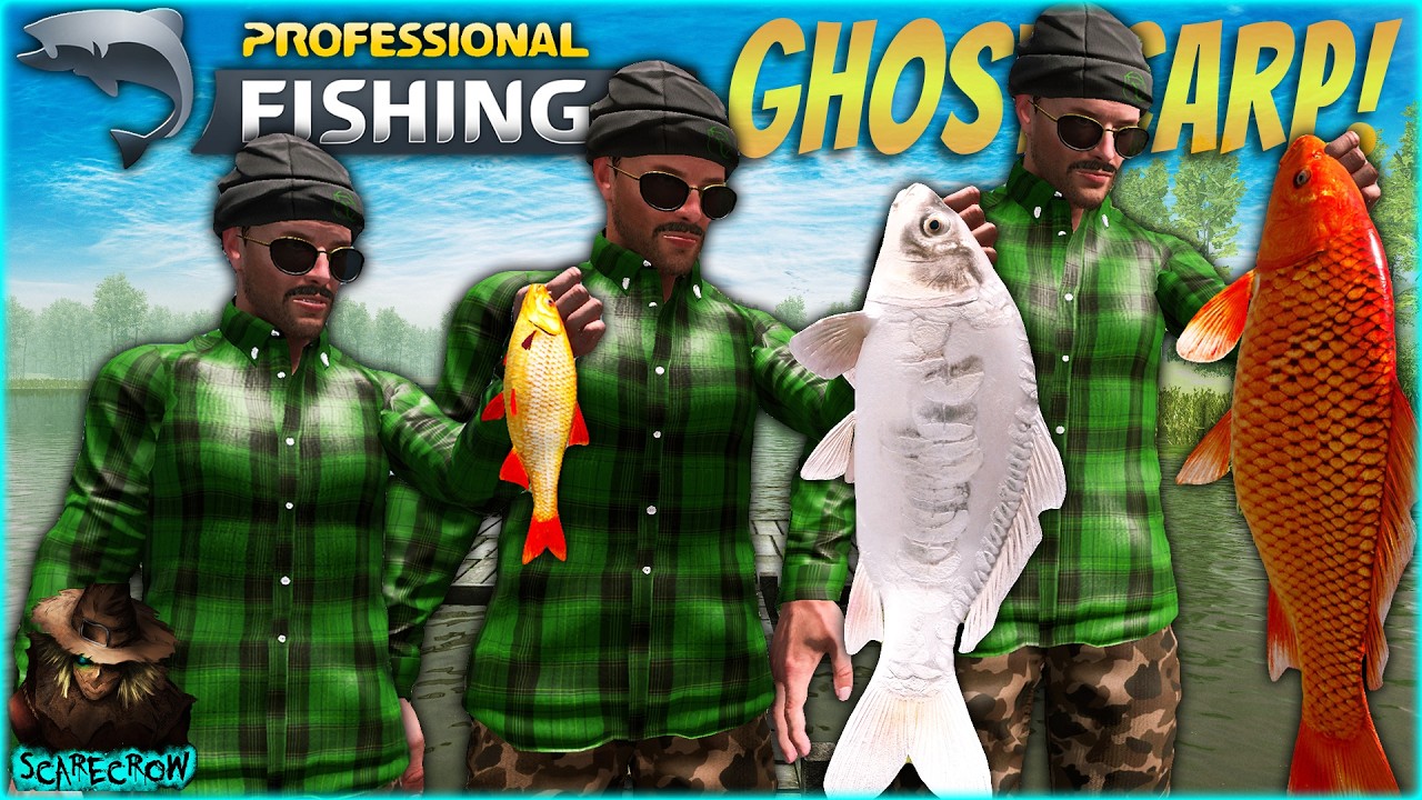 GHOST CARP FIXED! 70lb Orenji Ogon Koi & Xanthic Roach! Professional ...