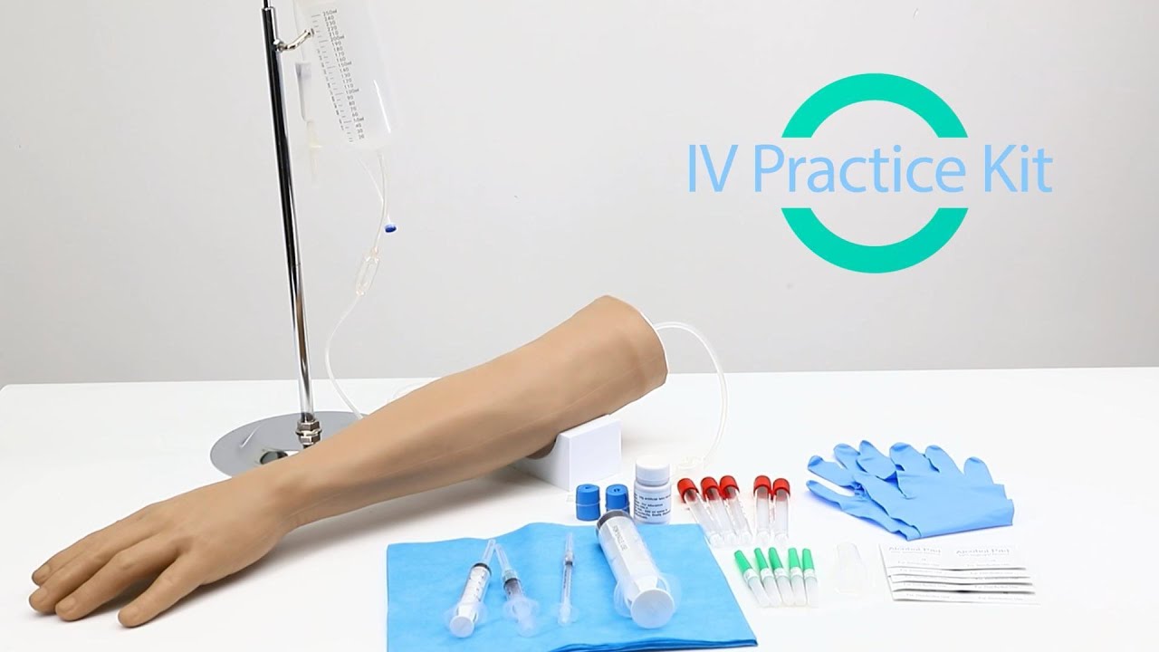 Blood Draw & IV Practice Kit - Simulation Arm Manufactured by Pro ...
