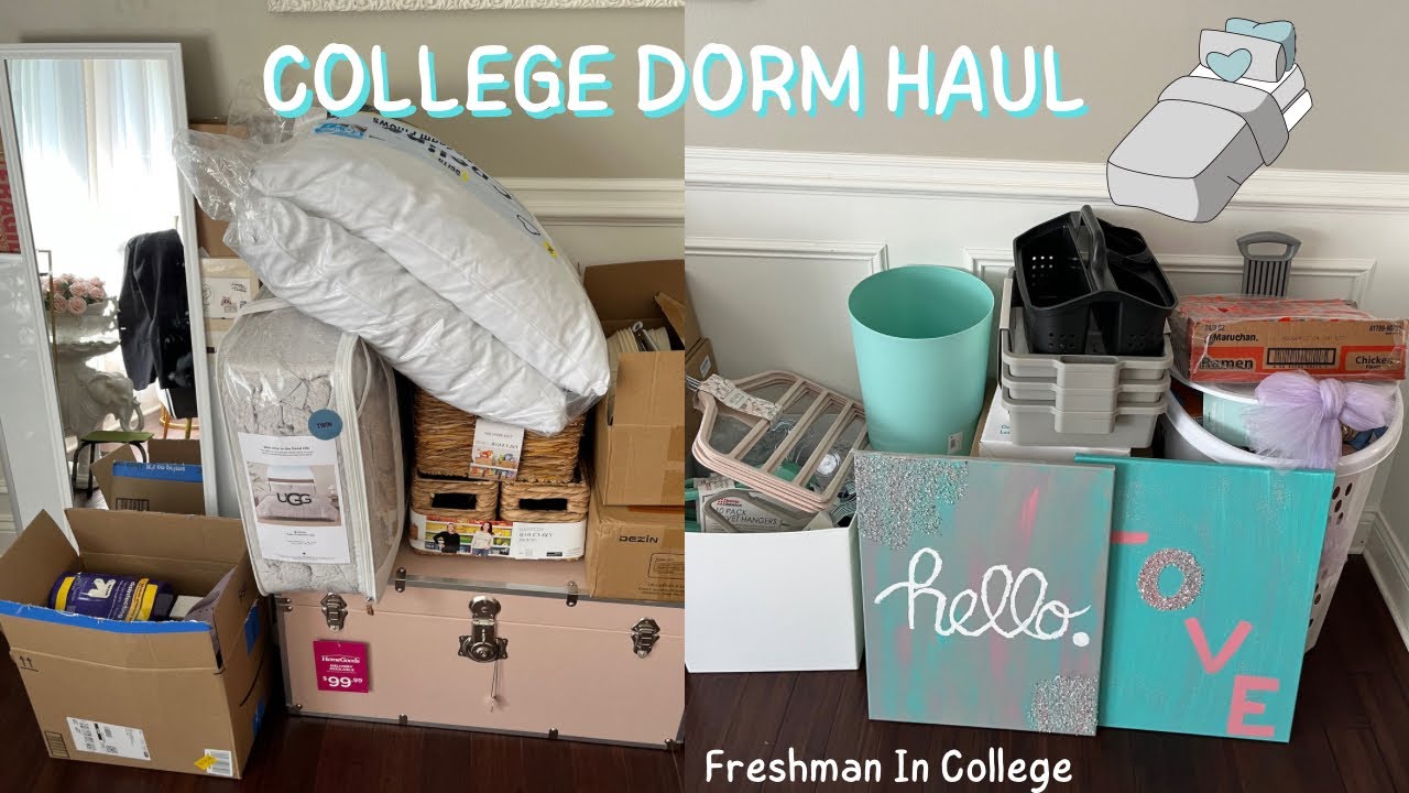 College Dorm Haul 🩵| Trunk Party Haul - YouTube